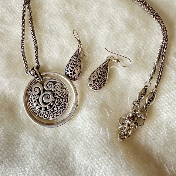 Brighton | Jewelry | Set Beautiful Brighton Necklace Earrings | Poshmark